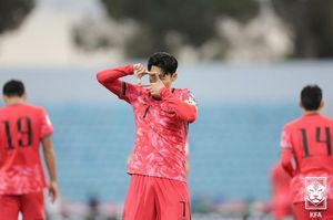 '또 못 이겼다' 손흥민 동점골에도...한국, 'FIFA 랭킹 100위' 팔레스타인과 1-1 무승부[한국-팔레스타인] - OSEN