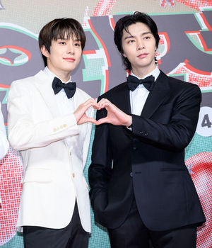 [사진]NCT 127 정우-쟈니,'블랙앤화이트 하트' - OSEN