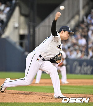 "재능이 너무 좋은 선수" 154km까지 찍은 두산 우완, 한 단계 성장 기대한다 [야구찜] - OSEN
