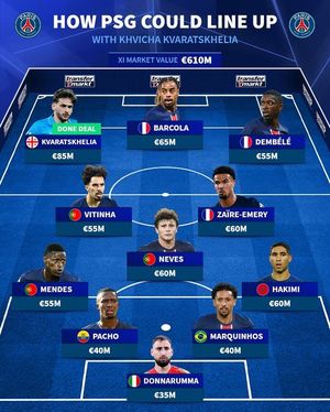 '1190억 윙어 도착→이강인 삭제라니' 토트넘 이적길 열리나?...PSG 예상 라인업, 'LEE' 이름 사라졌다 - OSEN