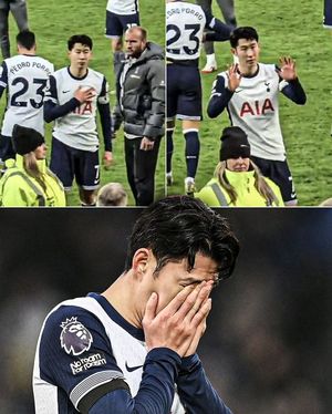 "레전드한테 어떻게 이래?" 손흥민, 두 손 모아 사과→충격 욕설..."토트넘 팬들은 SON 가질 자격이 없다" - OSEN
