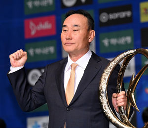 [사진]김학범 감독, 제주 SK 파이팅 - OSEN