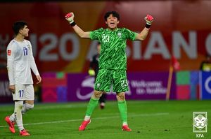 "훈련에서 10개 중 8개 막았다" 한국 구한 'U-20 수문장' 홍성민..."우승 향해 달려갈 것" - OSEN