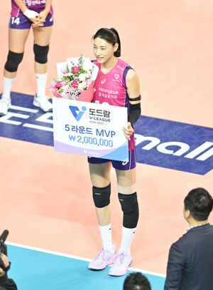 [사진]김연경,'V리그 5라운 MVP 선정' - OSEN