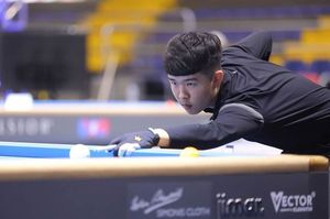 '고1 당구 새싹' 김도현, 첫 세계 무대서 '2승' 3차 예선으로[보고타WC] - OSEN