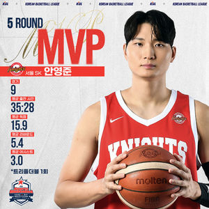 ‘정규 MVP 후보’ SK 안영준, 5라운드 MVP…이번 시즌 국내 선수 처음 - OSEN