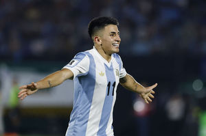 역시 디펜딩 챔피언! 아르헨티나, 메시 없어도 강했다...알마다 결승골로 우루과이 1-0 제압→WC 진출 확정 코앞 - OSEN
