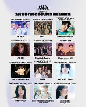 플레이브, 니쥬, 임영웅 등 각 부문 1위, 글로벌 팬심 뜨겁다 (ASEA 2025) - OSEN