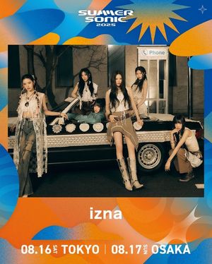 izna(이즈나), 데뷔 5개월 만에…日 최대 페스티벌 ‘서머소닉’ 라인업 합류 - OSEN