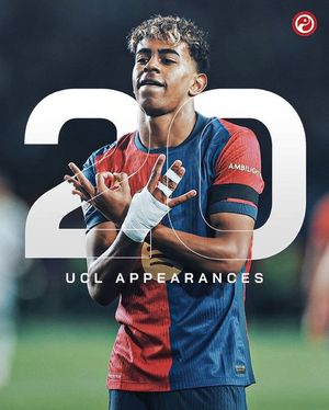 야말, UCL 역사 바꿨다...BVB전 선발 출전으로 '만 17세 270일' 최연소 챔스 20경기 출전 - OSEN