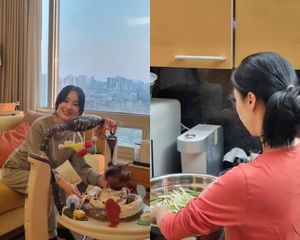 이정현, 194억 건물주 된 이유 있었네...여의도 호캉스 중에도 직접 요리 - OSEN