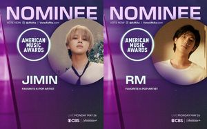 BTS RM·지민, 美 ‘아메리칸 뮤직 어워드’ 후보..솔로 첫 수상할까 - OSEN