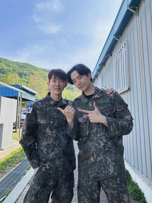 조권X이준호, 이토록 훈훈한 예비군이라니..여전한 2AM·2PM 우정 - OSEN