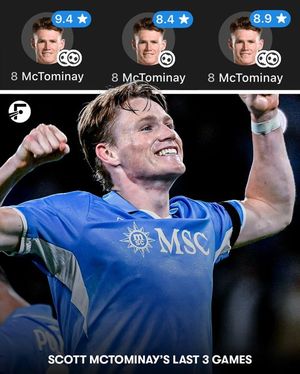 '어 마라도나?' 탈맨유 증명 미쳤다! 중앙 MF가 '11골 2도움' 커리어하이...생애 첫 리그 우승 보인다 - OSEN