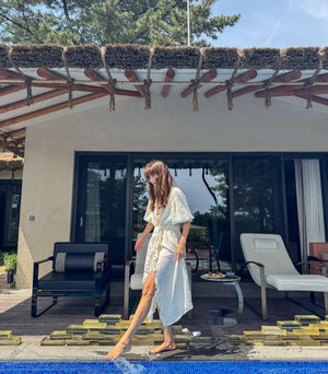 '47세' 채정안, 가운 속 드러나는 각선미 "발리 같지?" - OSEN