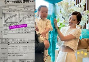 '5성급 돌잔치' 황보라 子, DNA도 금수저였다 "키 백분위 95" - OSEN