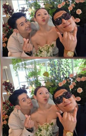 "요오우~ 민영 꼬맹쓰"..god 박준형, '유부녀' 미쓰에이 민 격하게 축하 [핫피플] - OSEN