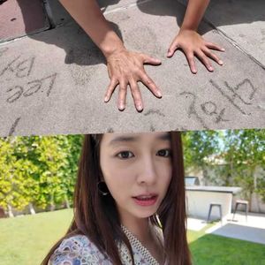 이민정 뿌듯..LA 할리우드 거리에 '♥이병헌' 핸드프린팅('이민정MJ') - OSEN