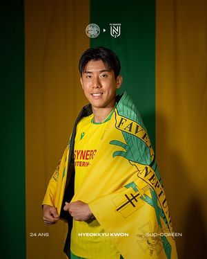 [공식발표] '강인아 안녕' 권혁규, 프랑스 낭트 입단! 韓 축구 빅리거 또 늘었다..."2028년까지 3년 계약 체결" - OSEN