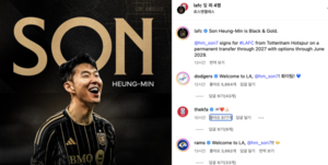 “웰컴투 LA 쏘니!” 김혜성 뛰는 다저스까지 손흥민 환영인사…SNS 대폭발 - OSEN