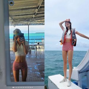 52kg 소유, 10kg 감량 후..선명한 복근+S라인 몸매 과시 - OSEN