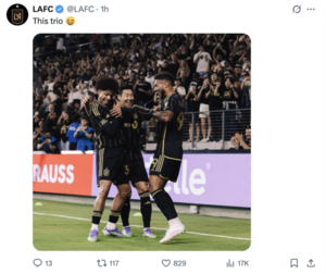 "우리팀 3인방" SON 중심 공격진 골 넣자→SNS에 '자랑샷' 올린 LAFC.. '홈 데뷔전' SON, 공격P 없었지만 '미친 존재감' 폭발 - OSEN
