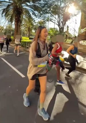 '임신 8개월' 이시영, 만삭 배 부여잡고 美마라톤 10km..누가 말려 - OSEN