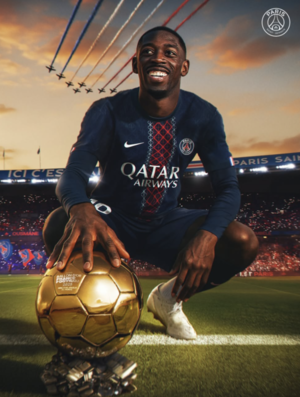 '바르사의 문제아' 뎀벨레, PSG서 세계 축구 정상에 섰다 - OSEN