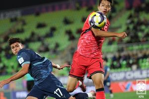 '이창원호' 한국 U-20 대표팀, '10명 싸운' 파라과이와 0-0 무승부...B조 1무 1패 - OSEN