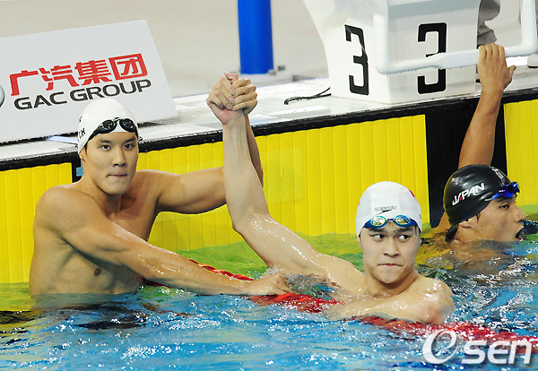 [AG] 박태환, 男 자유형 400m도 금메달 '2관왕'