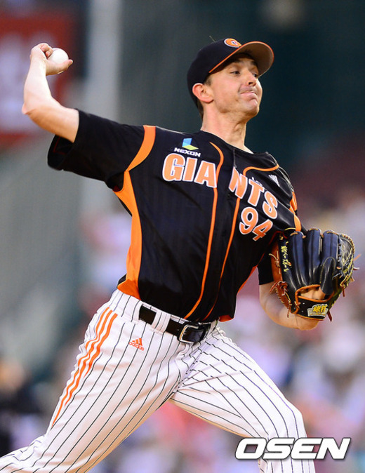 '최고 152km' 사도스키, 삼성전 QS '최근 5G ERA 1.74'