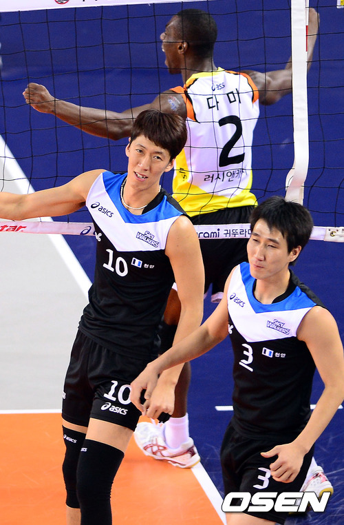 [사진]윤봉우-권영민,'다미 너무 잘하는데'