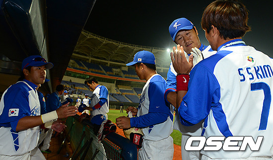 [사진]WBC 대한민국 대표팀,'파이팅 하자'