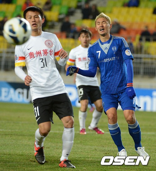 [사진]조동건,'아! 런허 잡고 ACL 첫승 해야하는데' - OSEN