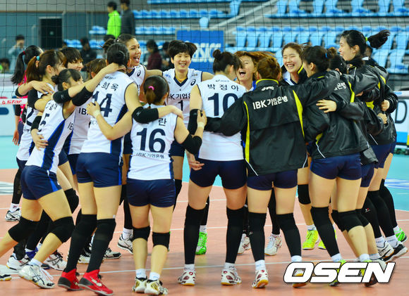 [사진]IBK기업은행,'정규리그 우승! 정규리그 2연패야!