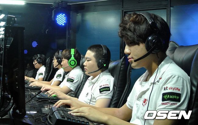 '복수 성공' KT 애로우즈, CJ B 잡고 8강 진출 청신호