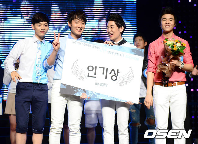 [사진]JYP 오디션 남자보컬팀,'멋진 무대매너로 인기상!'