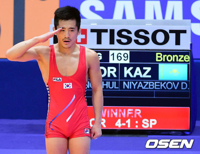 [AG 레슬링] 이승철, 男 자유형 61kg급 동메달 획득
