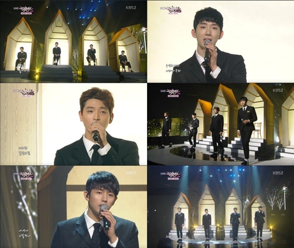 '뮤뱅' 2AM, 진한 가을 감성을 노래하다..'애절'