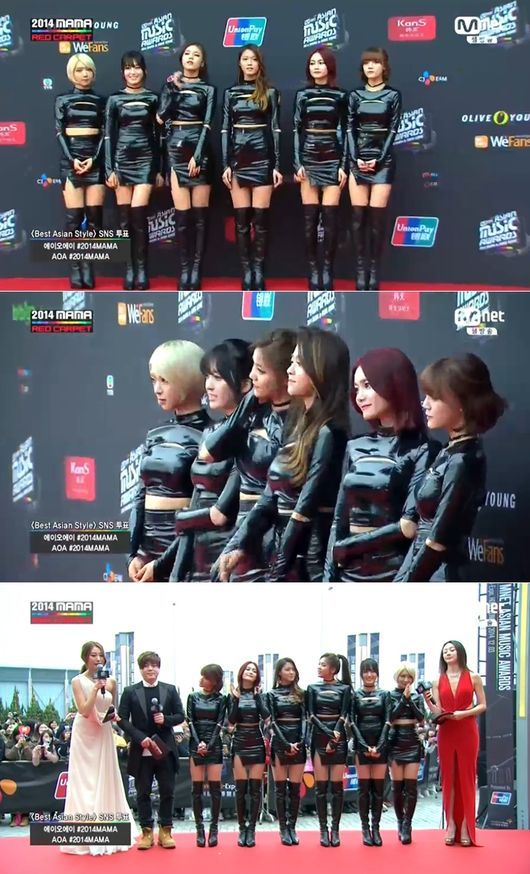 ‘2014 MAMA’ AOA, 트임 의상으로 섹시 퍼포먼스 ‘기대’