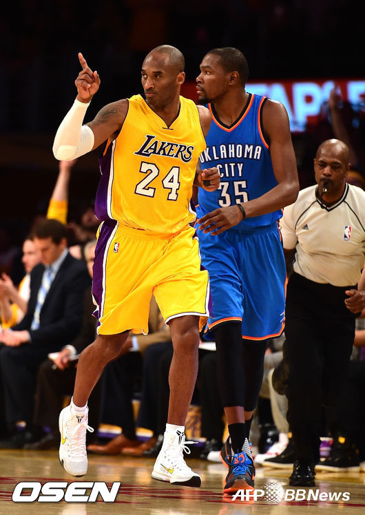 은퇴 앞둔 코비, NBA 올스타 팬 투표 1위...18번째 출전