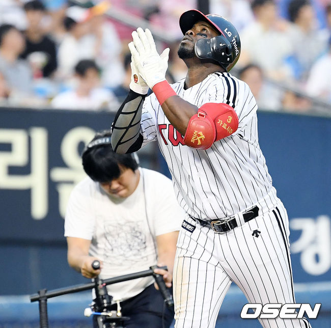 가르시아, 백정현 상대 추격의 3점 홈런...3-5(3회말)