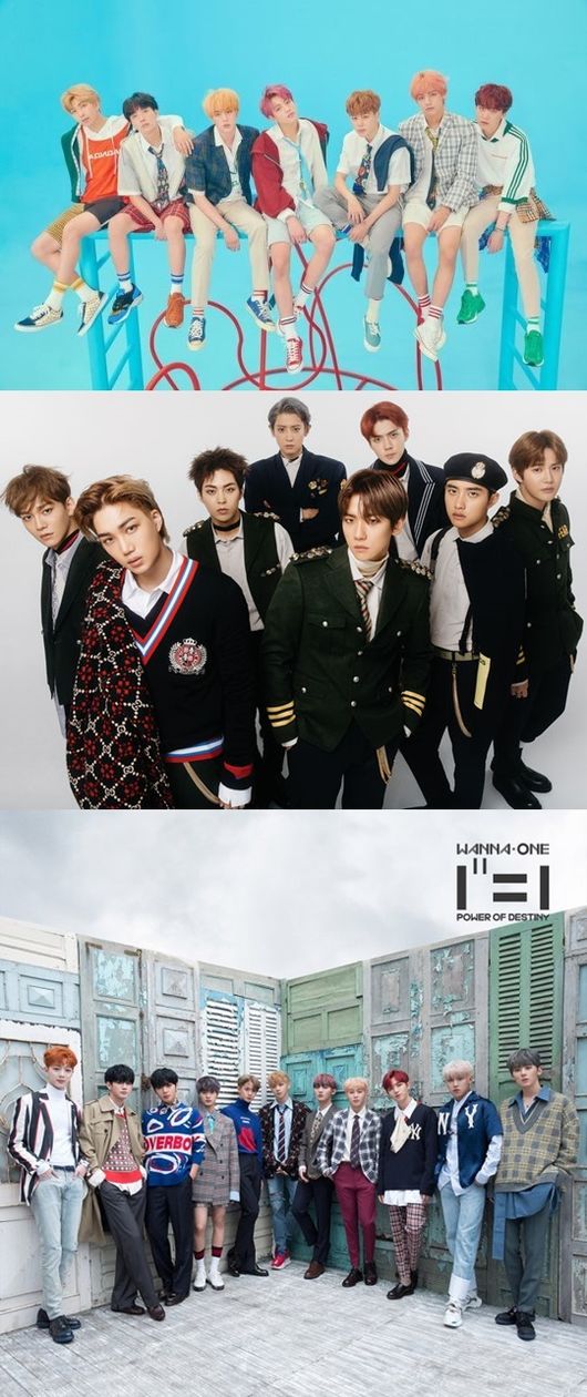 방탄소년단x엑소x워너원, '2018 KPMA' 20일부터 온라인 투표로 격돌