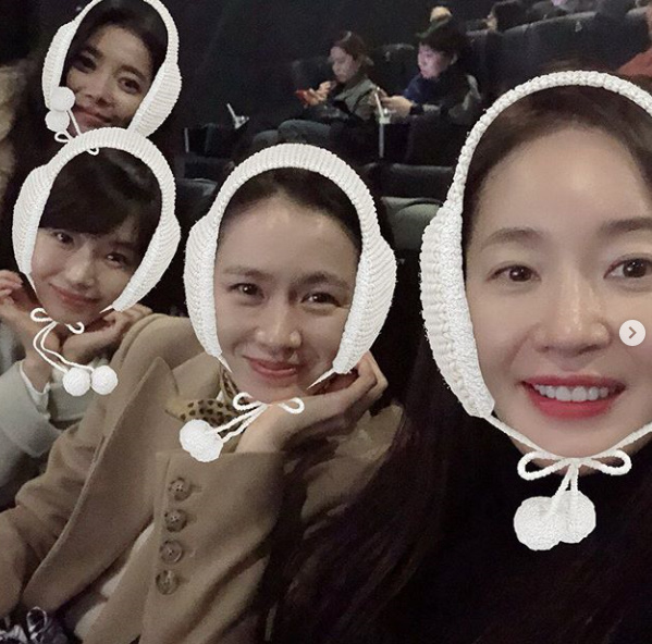 "도어락, 효블리 파이팅" 오윤아X손예진X엄지원X이정현, 홍보요정된 '미녀4인방'[★SHOT!]