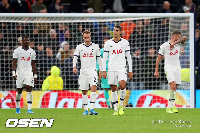 토트넘, EPL팀 중 유럽무대 7실점 유일...24년 전에 이어 두번째