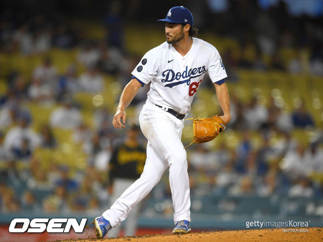 '박찬호 닮은꼴' 다저스 한국계 투수, 깜짝 인생투 '최고 153km' - OSEN