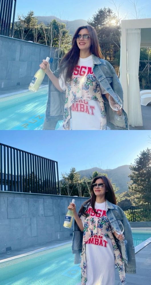 ‘백도빈♥’ 정시아, 으리으리 풀빌라서 낮술 즐기는 애둘맘 “happy” - OSEN