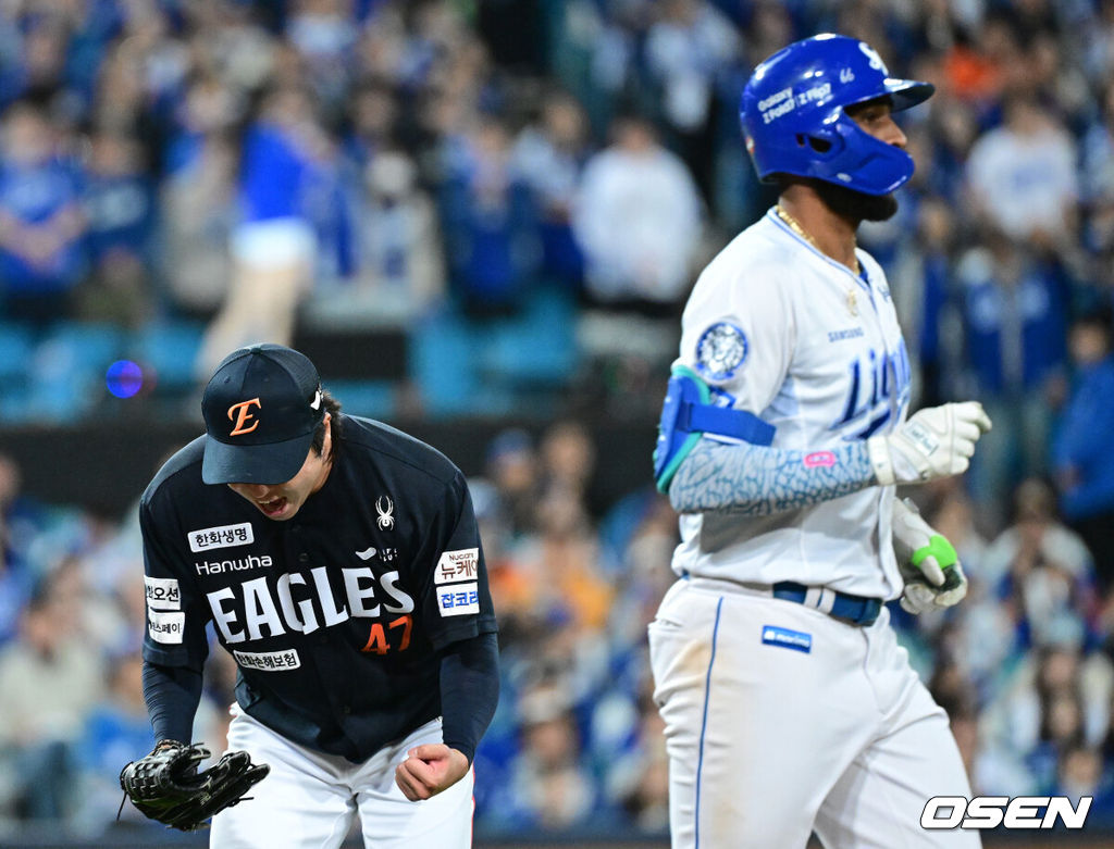 라팍에서 홈런왕 믿었는데, 공수 모두 흔들렸다…삼성, 탈락 벼랑 끝에 몰렸다 [PO3] - OSEN