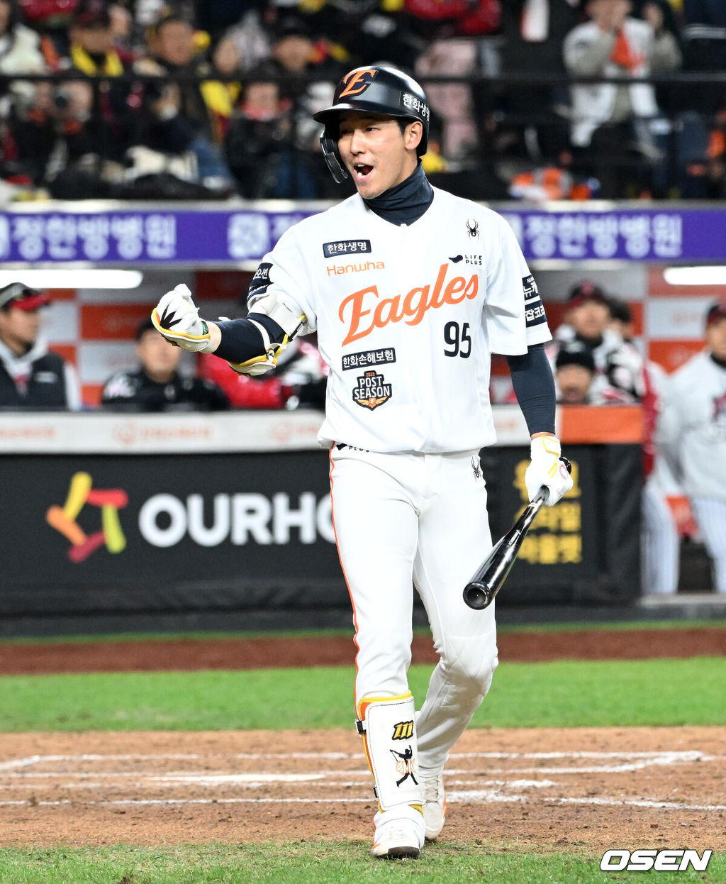 황영묵 동점 밀어내기→심우준 역전타, 8회 기적이 일어났다…한화, 7-3 대역전극→1승 2패 반격 [KS3 리뷰] - OSEN